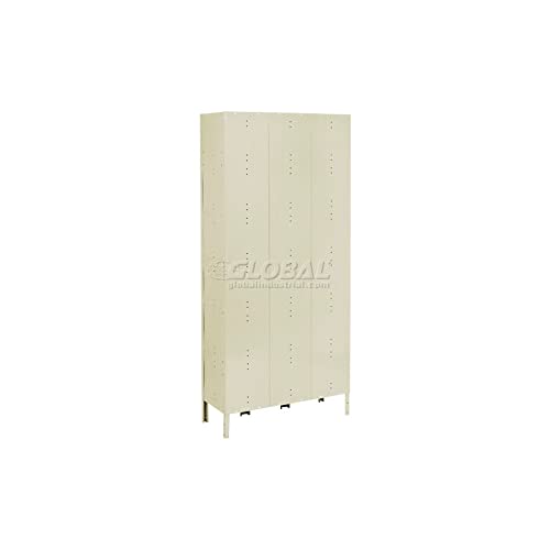 Double Tier Locker, 12x15x36, 6 Door Ready To Assemble-