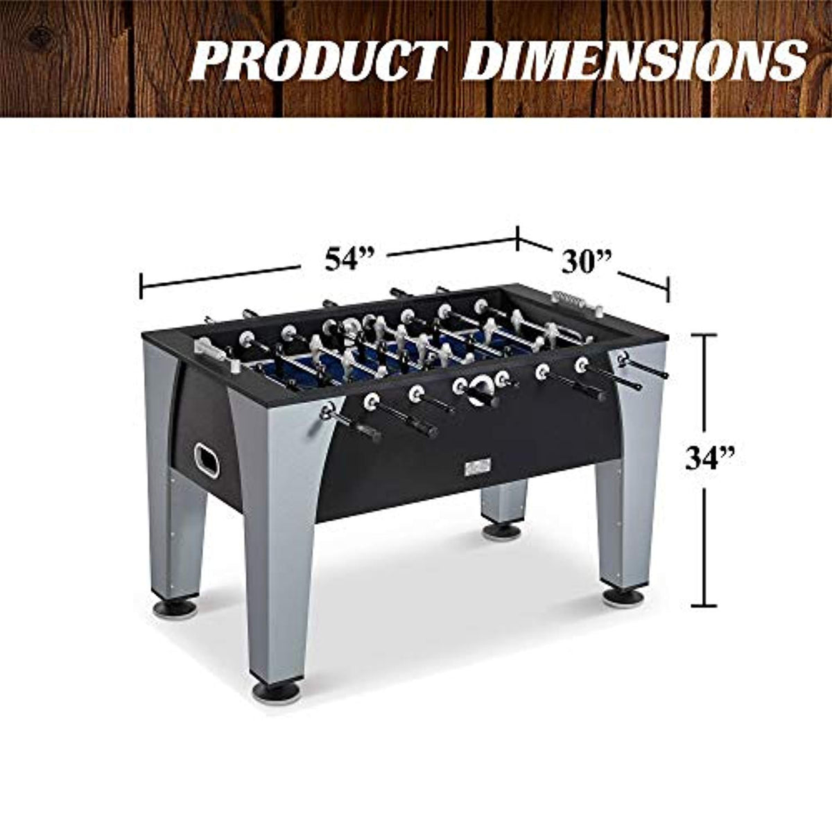 Soccer Foosball Table and Balls Set for Adults 54 in