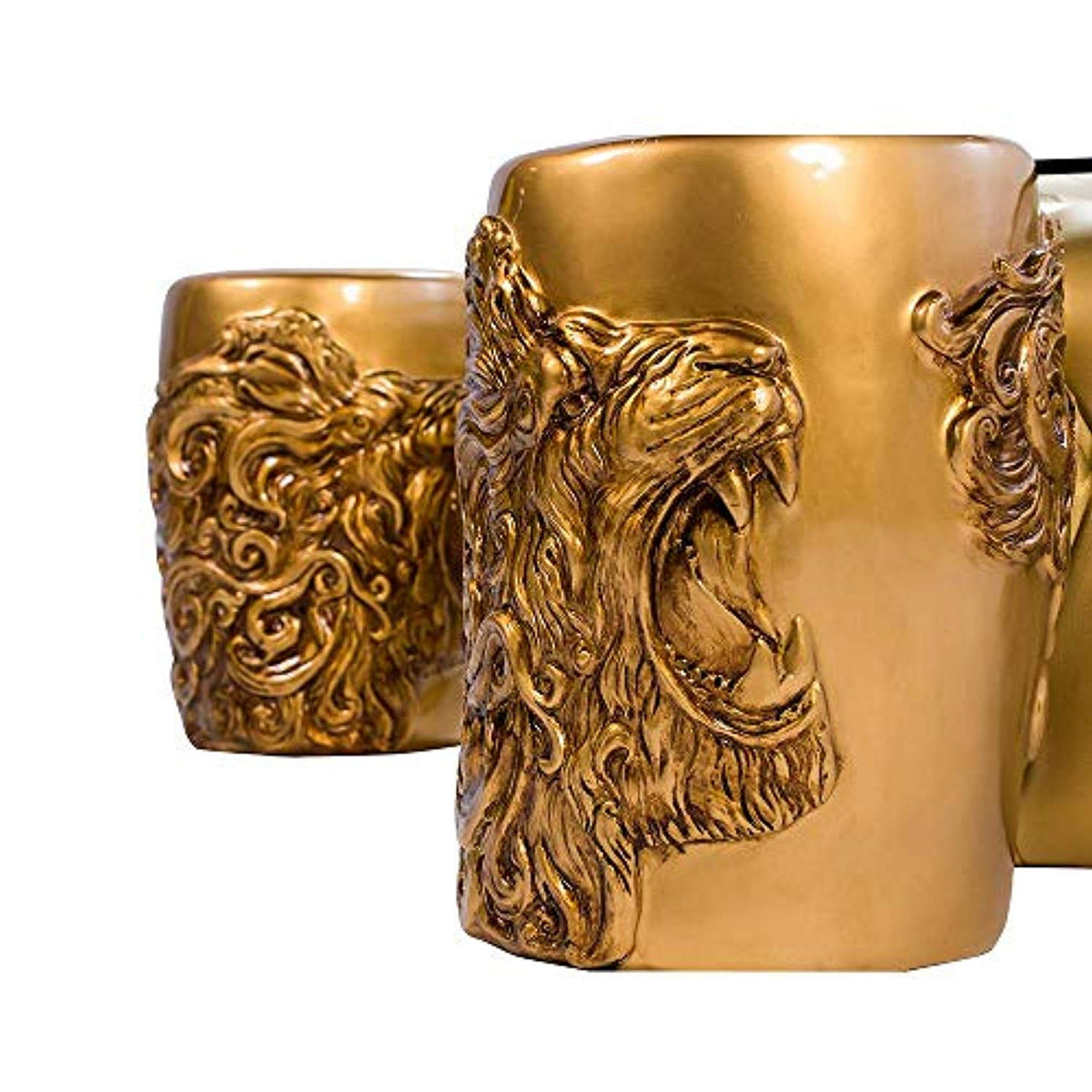 The Lazy Legend Stool Gold Lion Chair