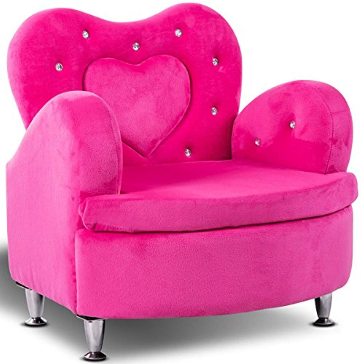 Kids Sofa, Toddler Ultra-Soft Velvet Armrest Chair Couch for Girls Bed