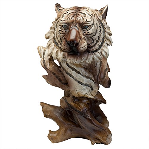 White Tiger Bust Figurine