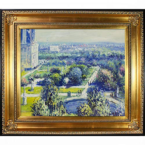 Monet Les Tuileries Oil Painting with Regency Gold Frame
