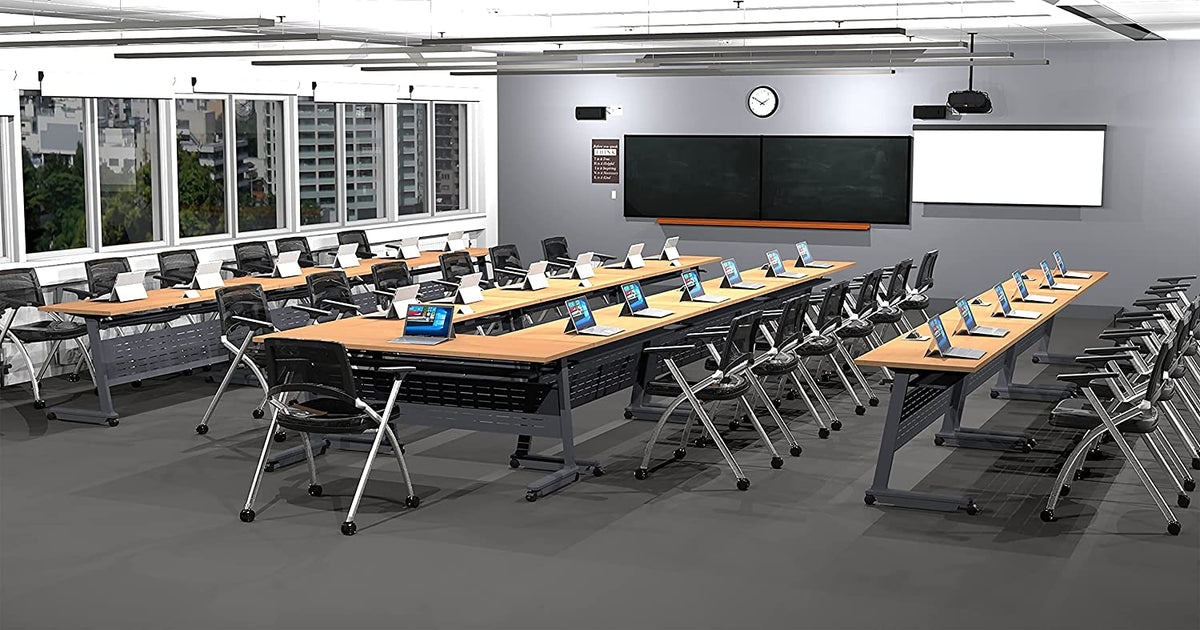 25 Person Tables Seminar/Classroom 38pc Industrial (Seating Included).