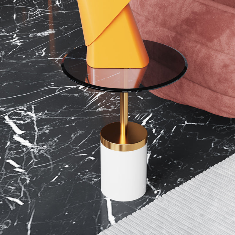 Modern Design Corner Table - Tempered Glass